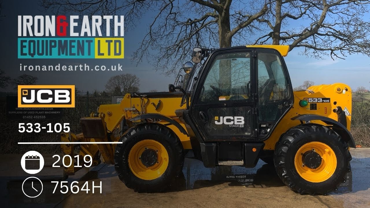 2019 JCB 533-105 10.5m Telehandler - YouTube