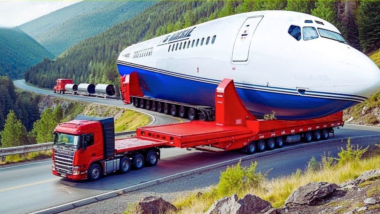 Extreme Dangerous Transport Skill Operations Oversize Truck | Heavy ...