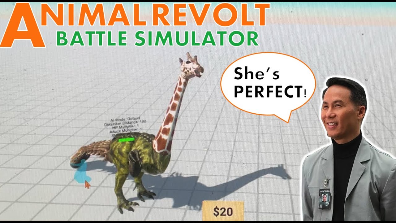 I make a Giraffasaurus Rex in Animal Revolt Battle Sim - YouTube