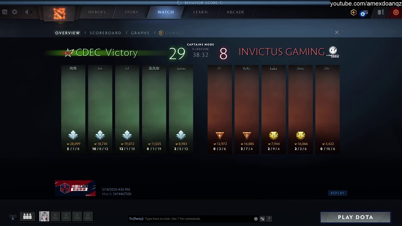 Dota 2 live - CDEC Gaming vs Invictus Gaming (Bo3) China Dota2 ...