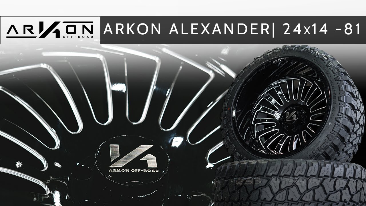 ARKON Alexander 24x14 -81 | Gloss Black & Milled - YouTube