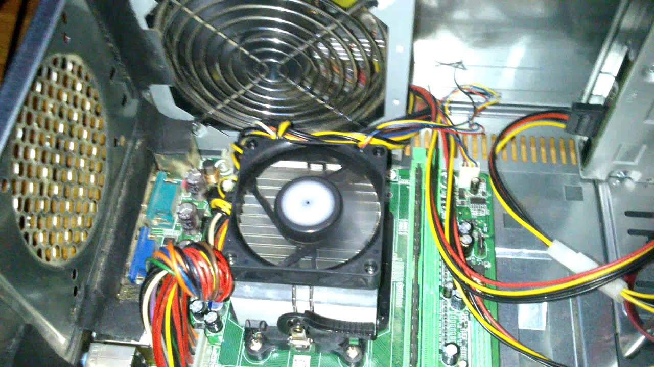 old broken fan from pc, 7y old - YouTube