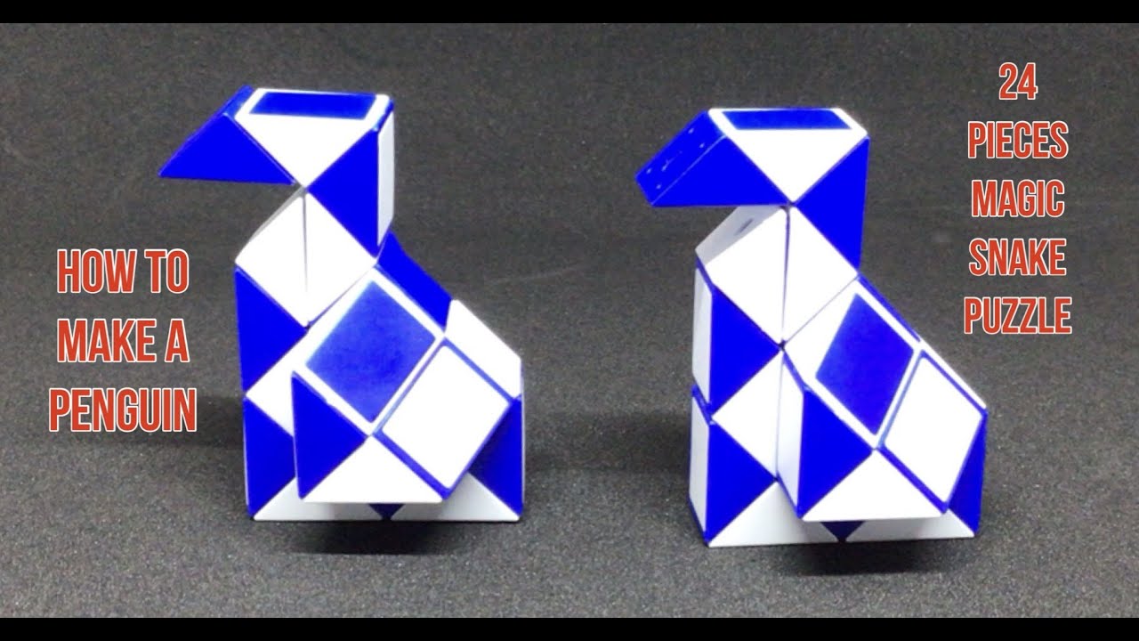How To Make A Penguin - 24 Pieces Magic Snake Puzzle - YouTube
