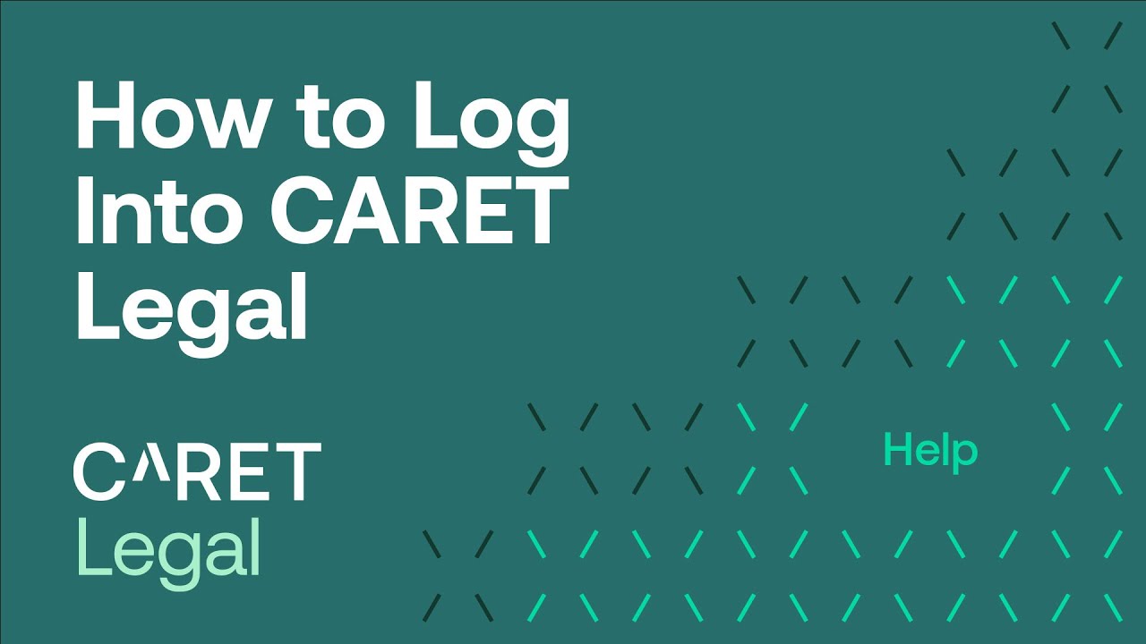How to Log In to CARET Legal - YouTube