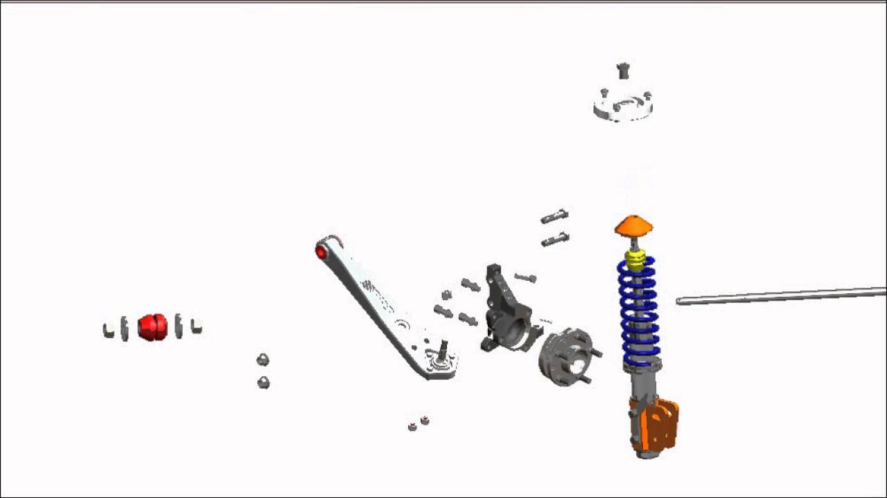 RRS Coil Over Strut Leg animation - YouTube