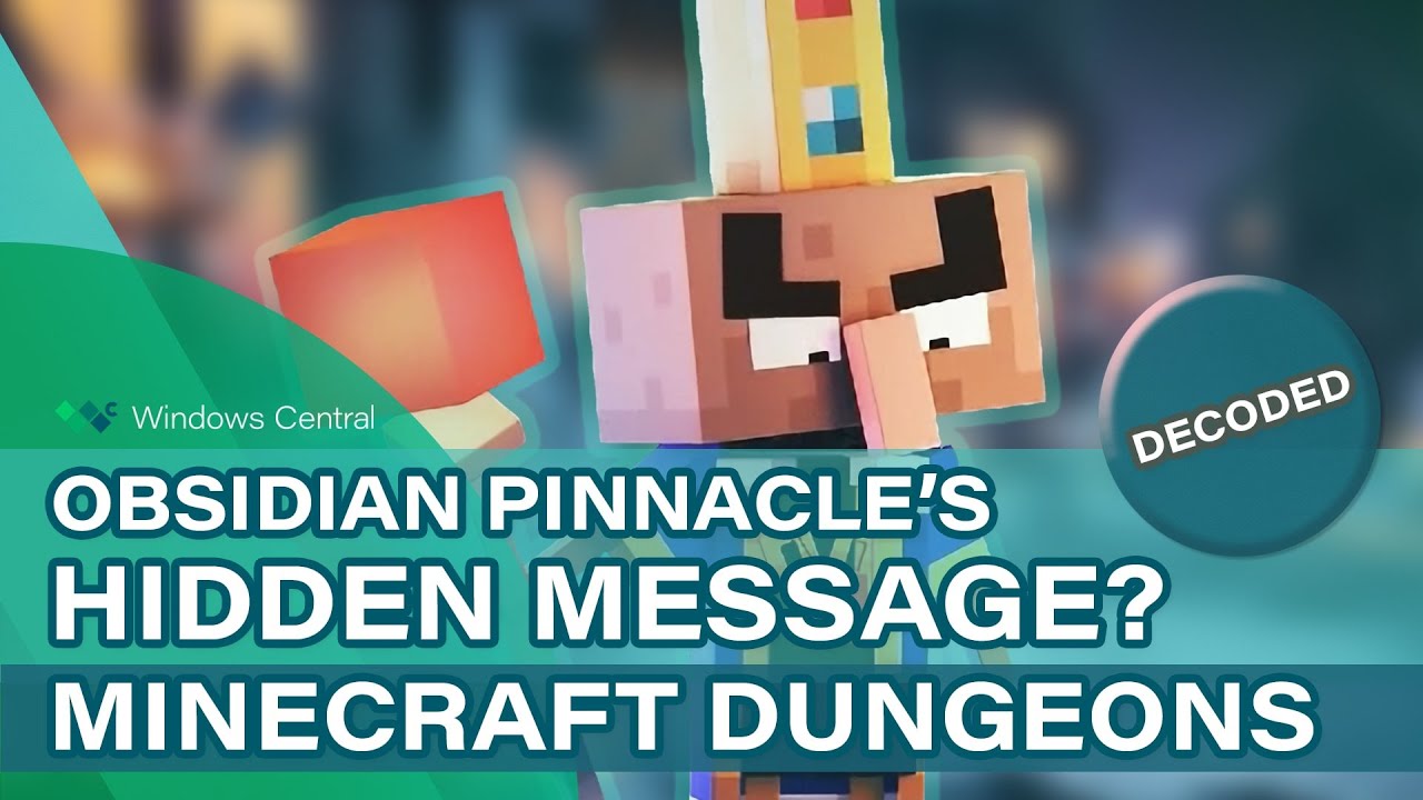 Minecraft Dungeons: The Secret Hidden Message of Obsidian Pinnacle ...
