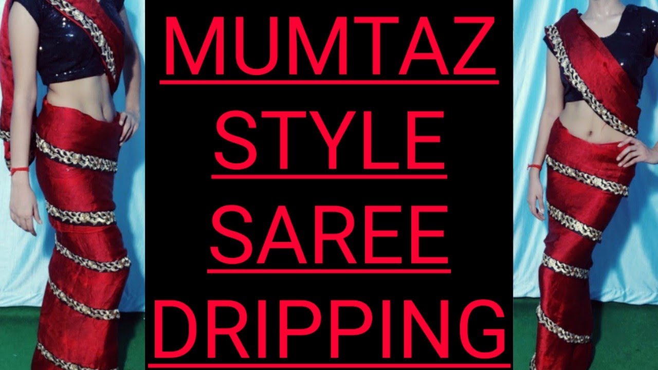 Mumtaz Style Saree|How To Wear Mumtaz Style Saree|Step By Step ...