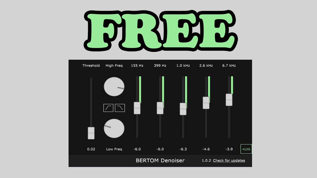 FREE Denoiser by Bertom Audio - YouTube