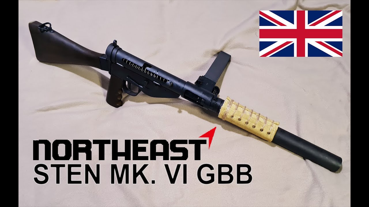Airsoft Review # 2 || Northeast Sten Mk. VI GBB - YouTube