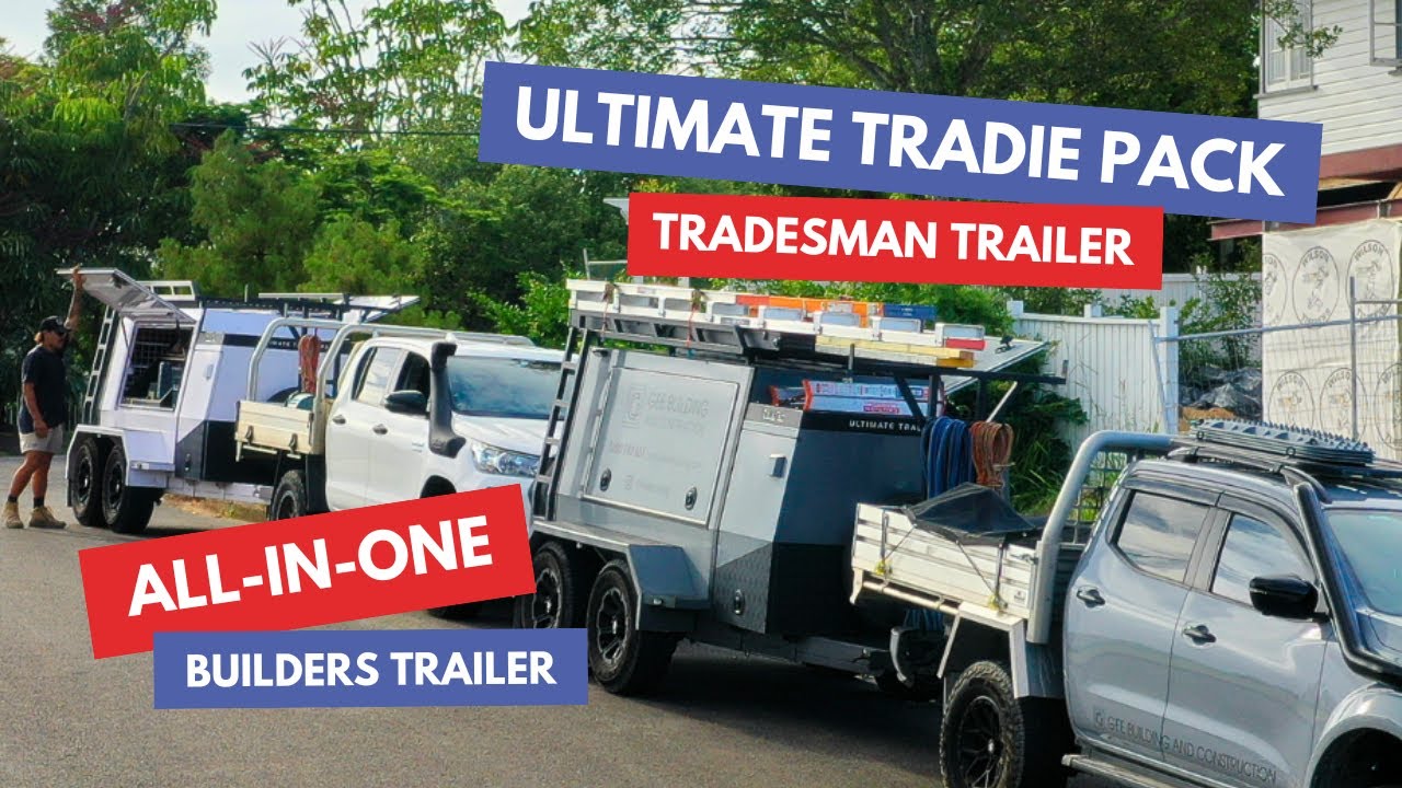 The Ultimate Tradie Pack - All-in-One Builders Trailer - YouTube