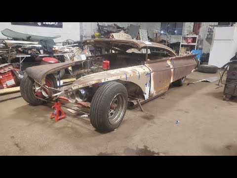 Front frame rails connected and narrowing the 8.8 rear axle - YouTube