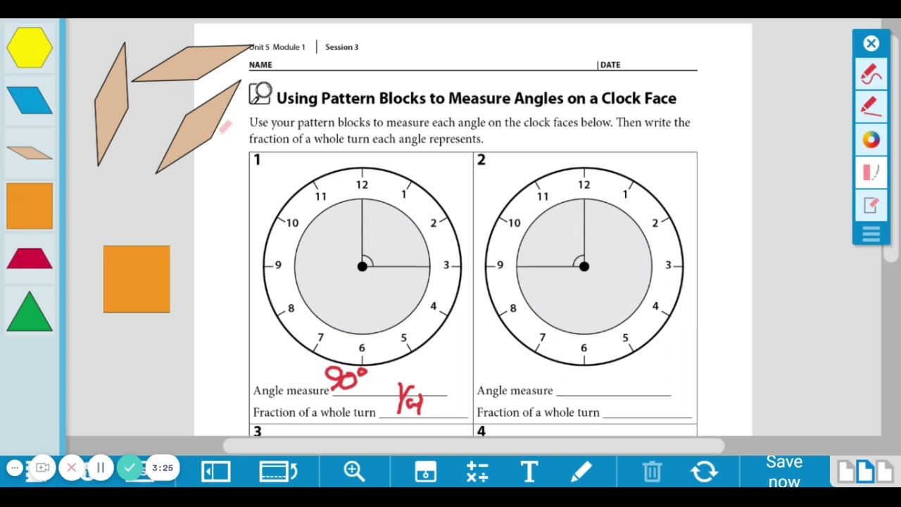 Using Pattern Blocks To Measure Clock Angles YouTube Using Pattern Blocks To Measure Clock Angles YouTube