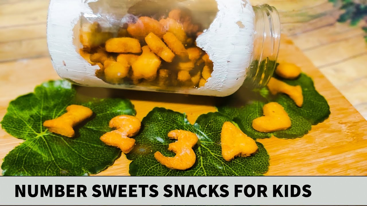 Snacks recipe|kids snacks recipe|Number & Shapes Sweets Easy Snacks ...