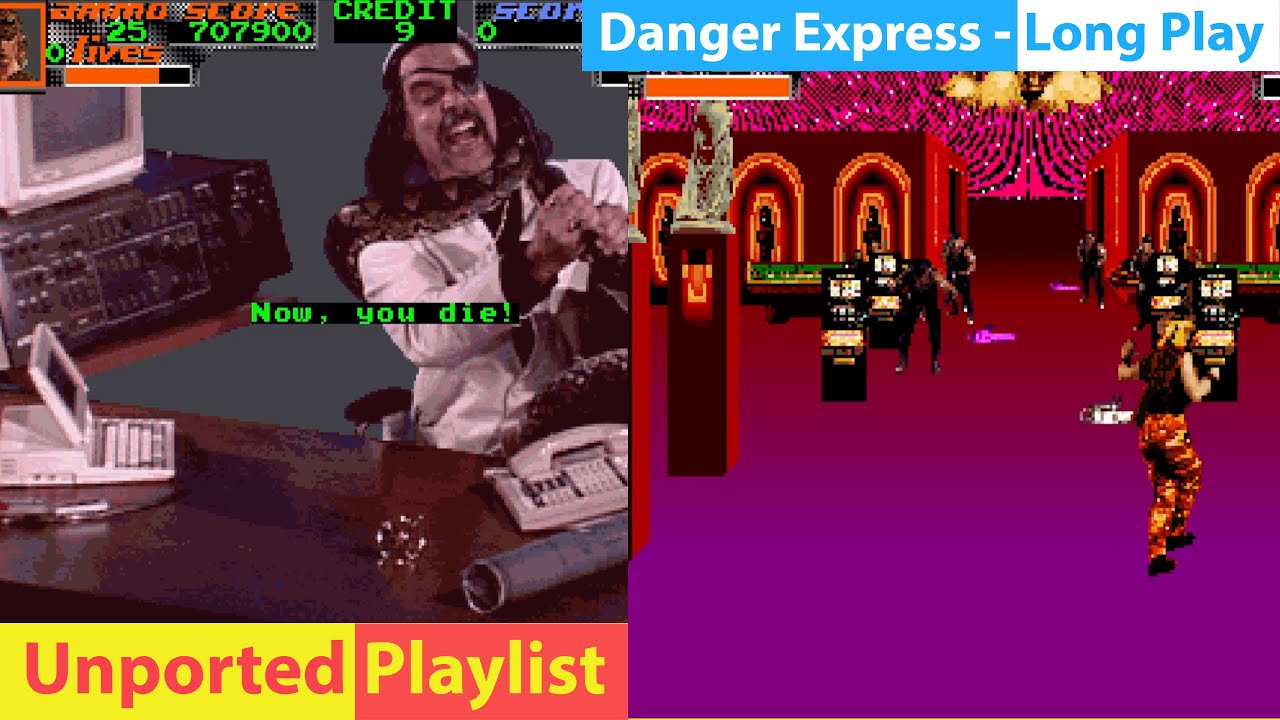 The Prototype Beat Em Up Arcade Game From Atari! Danger Express! 90's ...