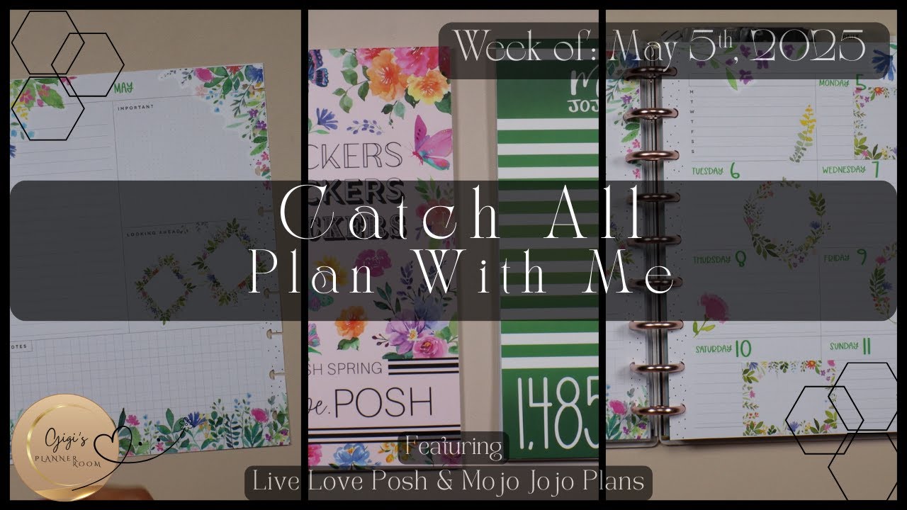 CATCH ALL PLAN WITH ME | Posh Springs & Green Boxes LLP & MJP - YouTube
