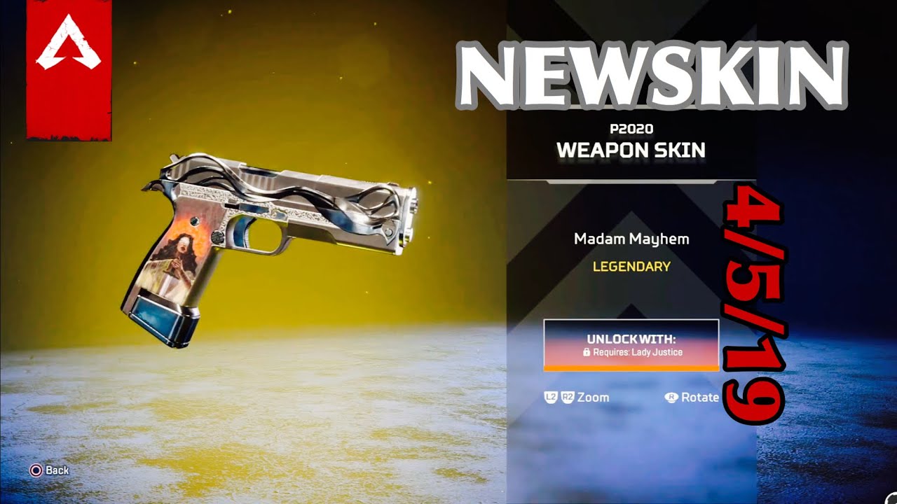 *NEW* “Lady Justice” and “Madam Mayhem” P2020 Legendo Skins Apex ...