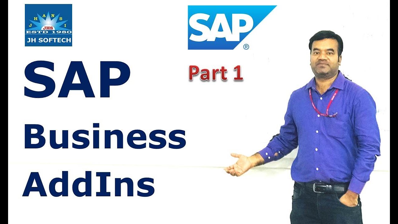 SAP Business Add Ins Part 1 - YouTube