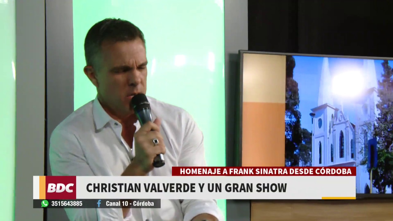 Christian Valverde y un gran show en honor a Frank Sinatra. - YouTube