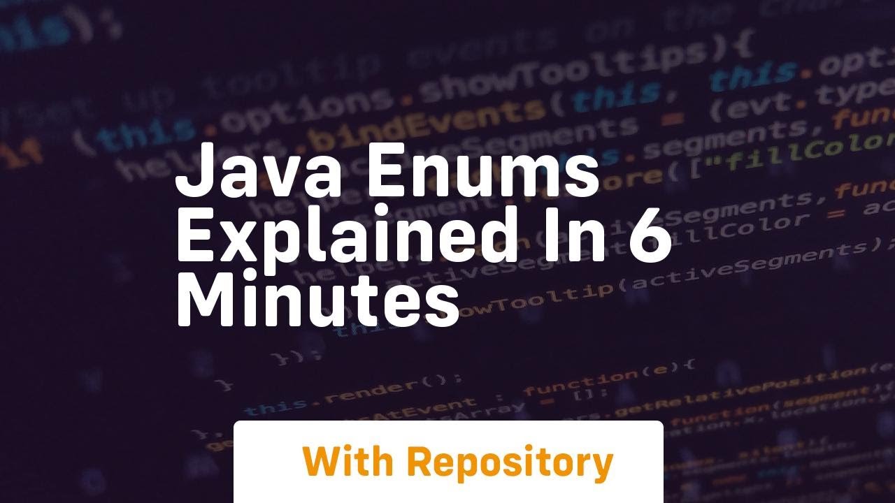 Java enums explained in 6 minutes - YouTube
