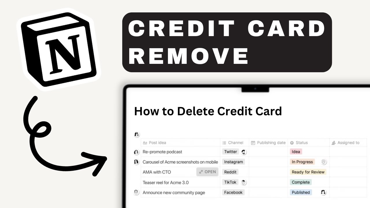 How to Remove a Credit Card in Notion | Notion Tutorial (2025) - YouTube