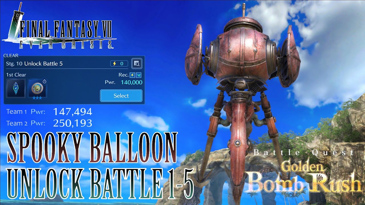 Golden Bomb Rush Unlock Battle 1-5 Spooky Balloon Boss Battle guide ...