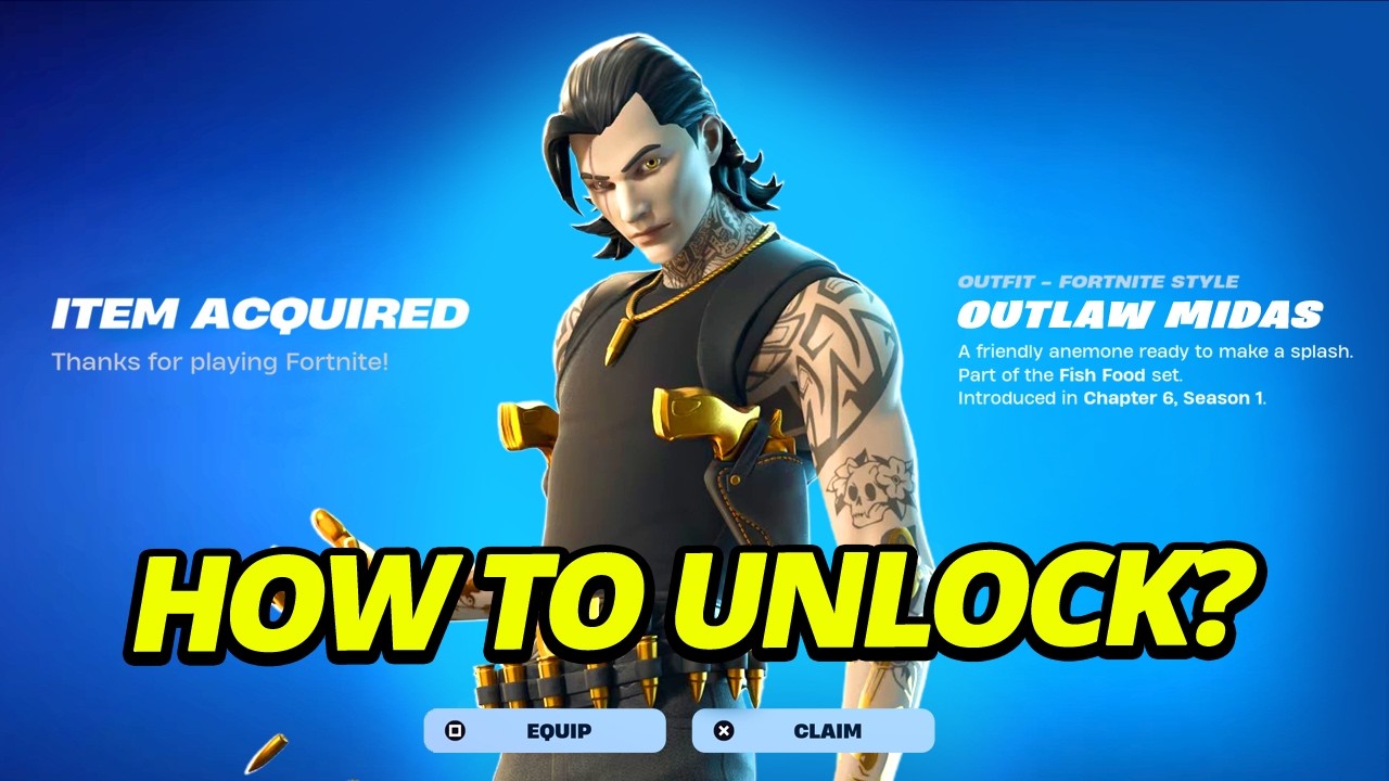 How to UNLOCK Outlaw Midas For FREE in Fortnite Chapter 6 Season 2 Battle Pass - YouTube
