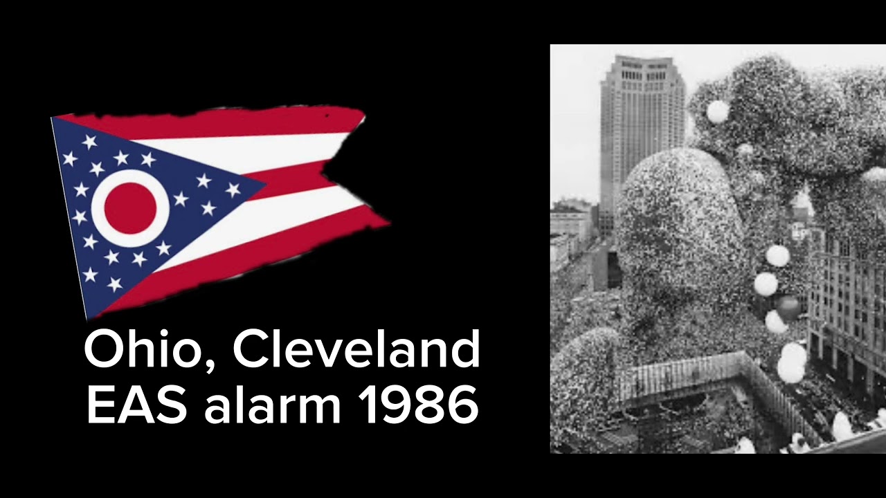 Ohio, Cleveland EAS Alarm 1986 (Read the description) - YouTube