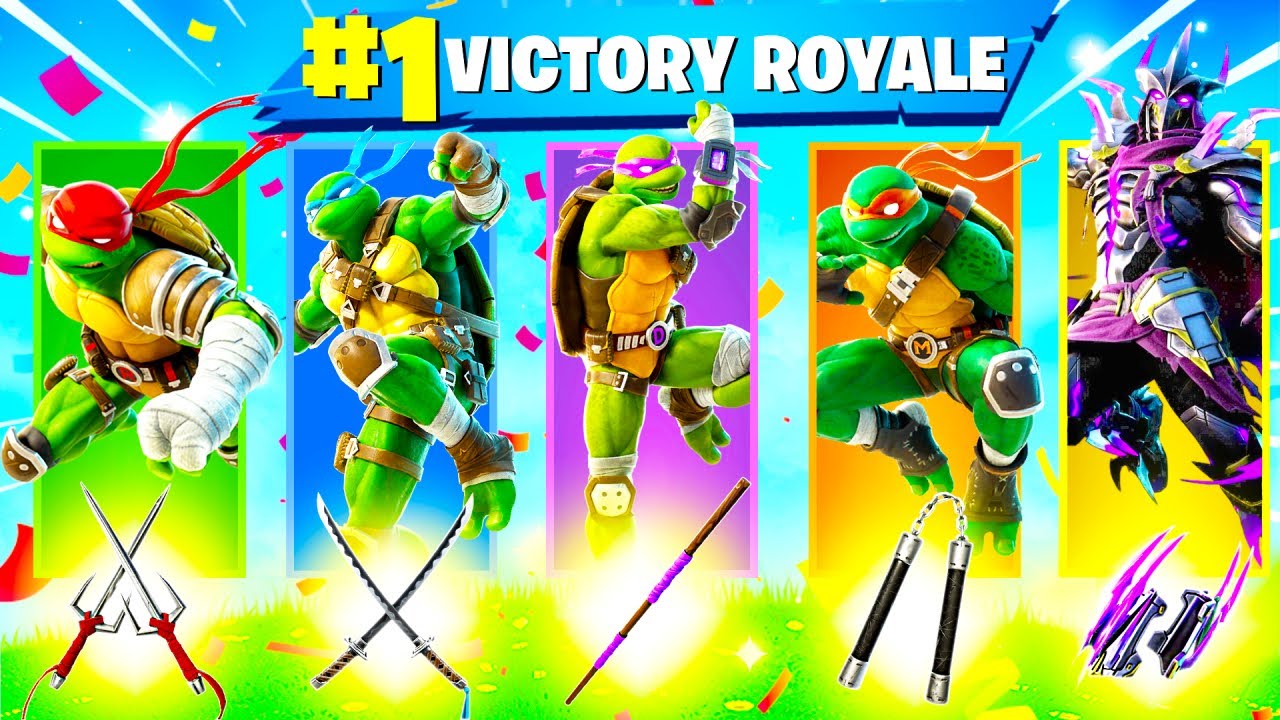 Ninja Turtles *RANDOM* MYTHIC Challenge in Fortnite! - YouTube