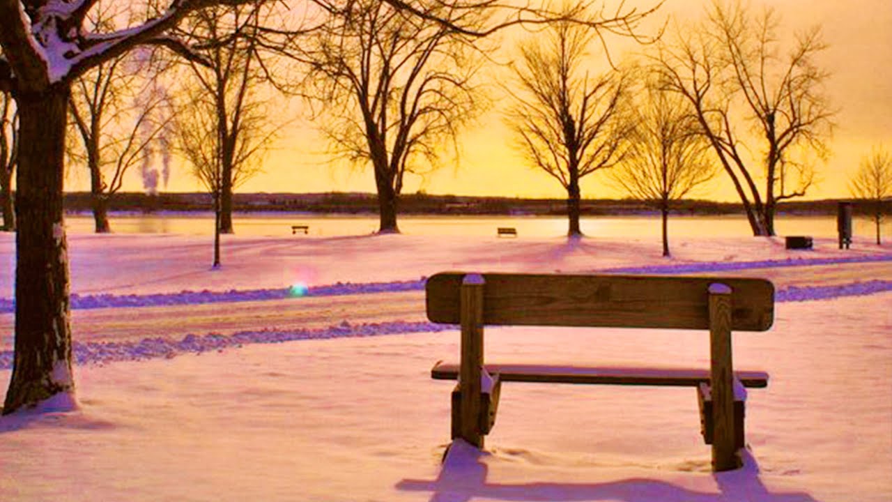 Winter Snow Scene Relaxing Piano Music - Soothing Calming Sleep Music ...