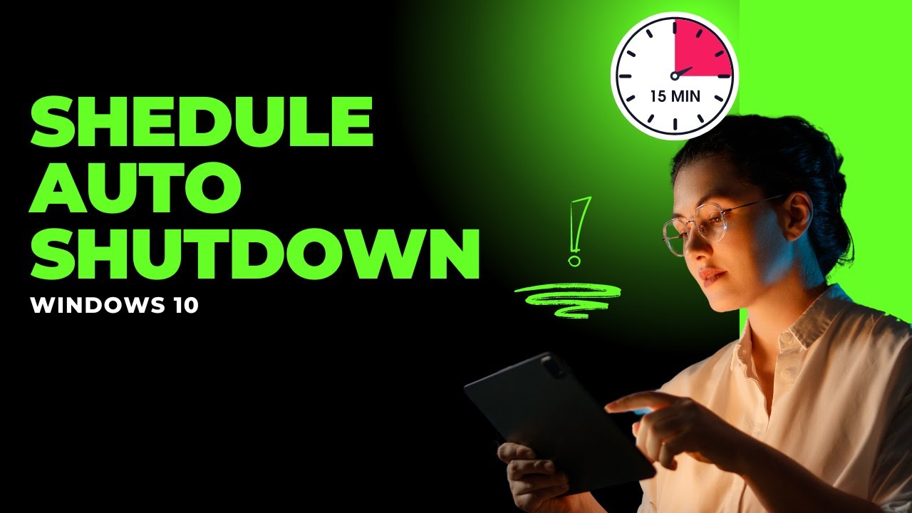 How to Schedule Auto Shutdown in Windows 10 - YouTube