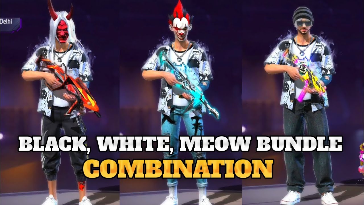 TOP 15 BEST DRESS COMBINATION WITH BLACK,WHITE,MEOW BUNDLE PART-2 😀 ...