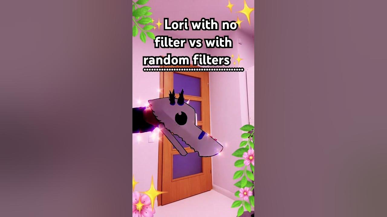 🥰Lori with no filters vs with random filters part1🥰 #dragon #paperdragon #paperdragonpuppet ...