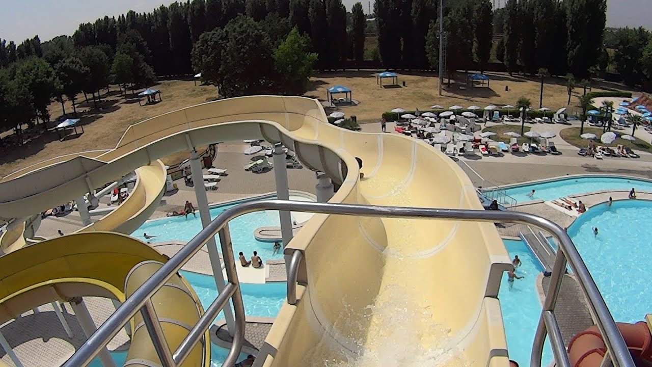 Milky Way Water Slide at Acquatica Park - YouTube