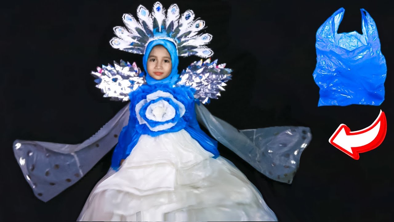 cara membuat baju dari plastik kresek untuk kostum karnaval 17 agustus ...