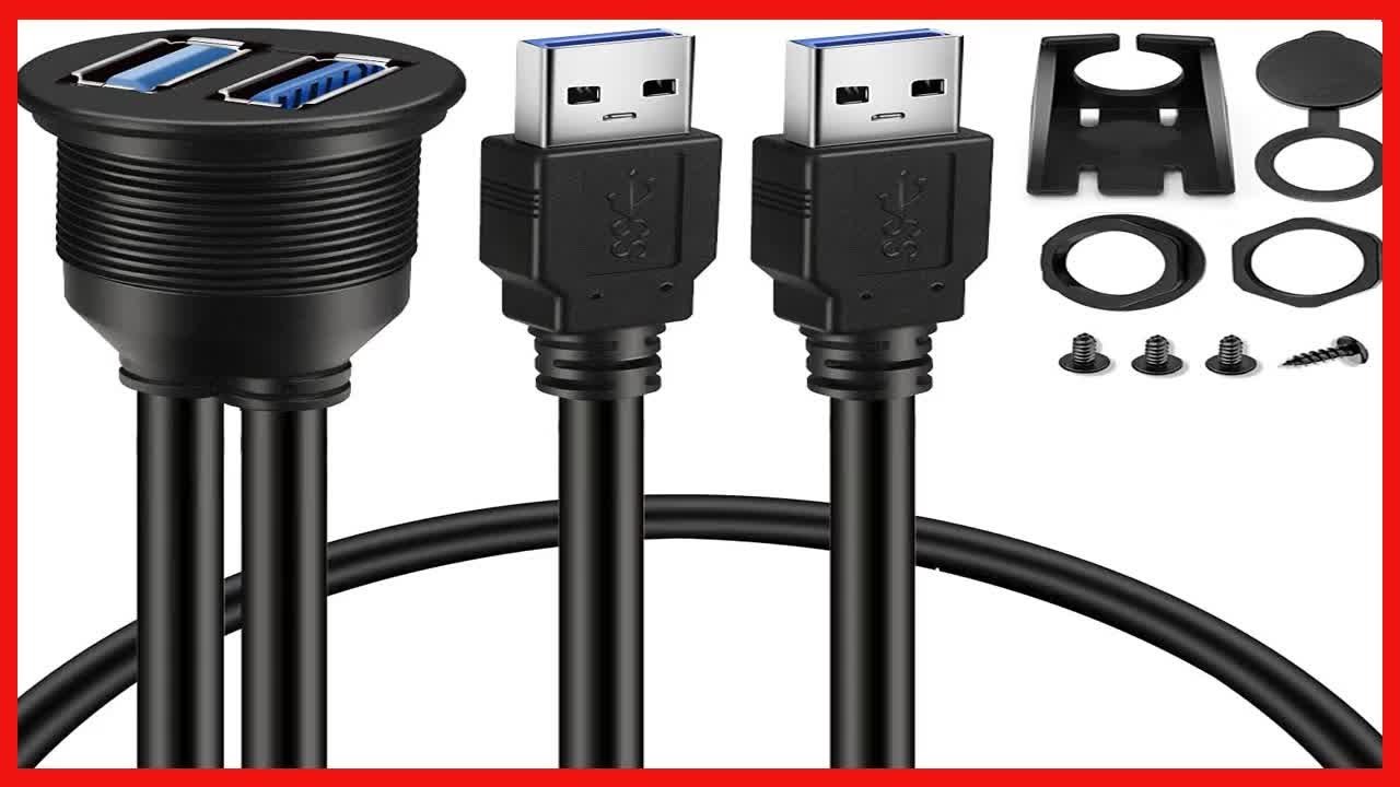 Great product - BATIGE 2 Ports Dual USB 3.0 Male to USB 3.0 Female AUX ...