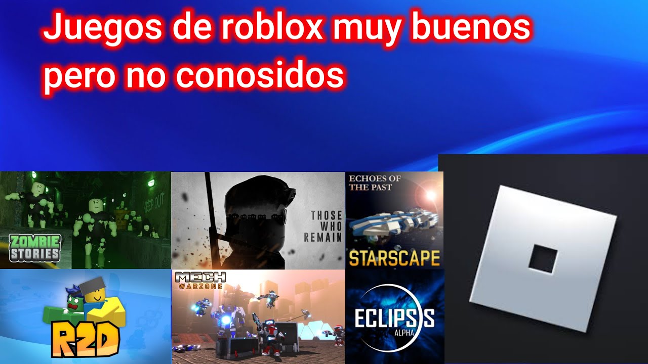 Top 5 juegos de roblox muy buenos pero no conocidos - YouTube