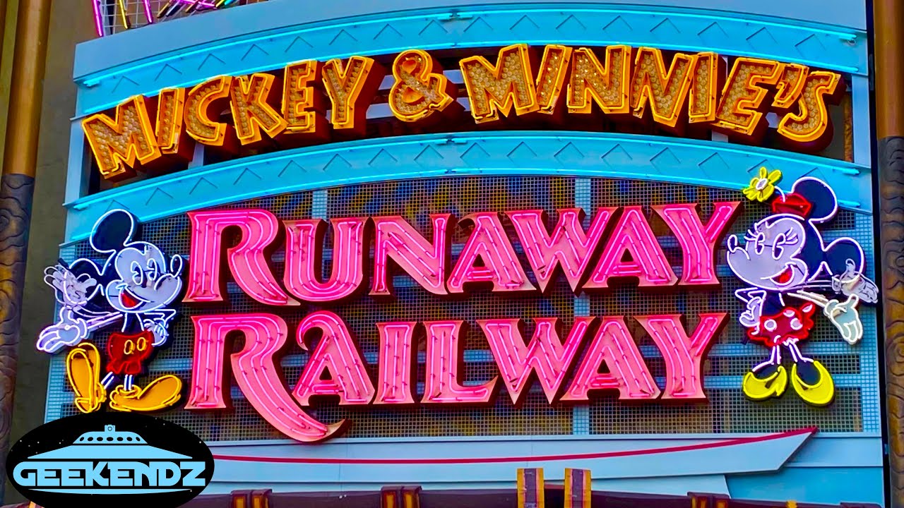 Mickey & Minnie’s Runaway Railway - The First Mickey Mouse Ride Ever ...