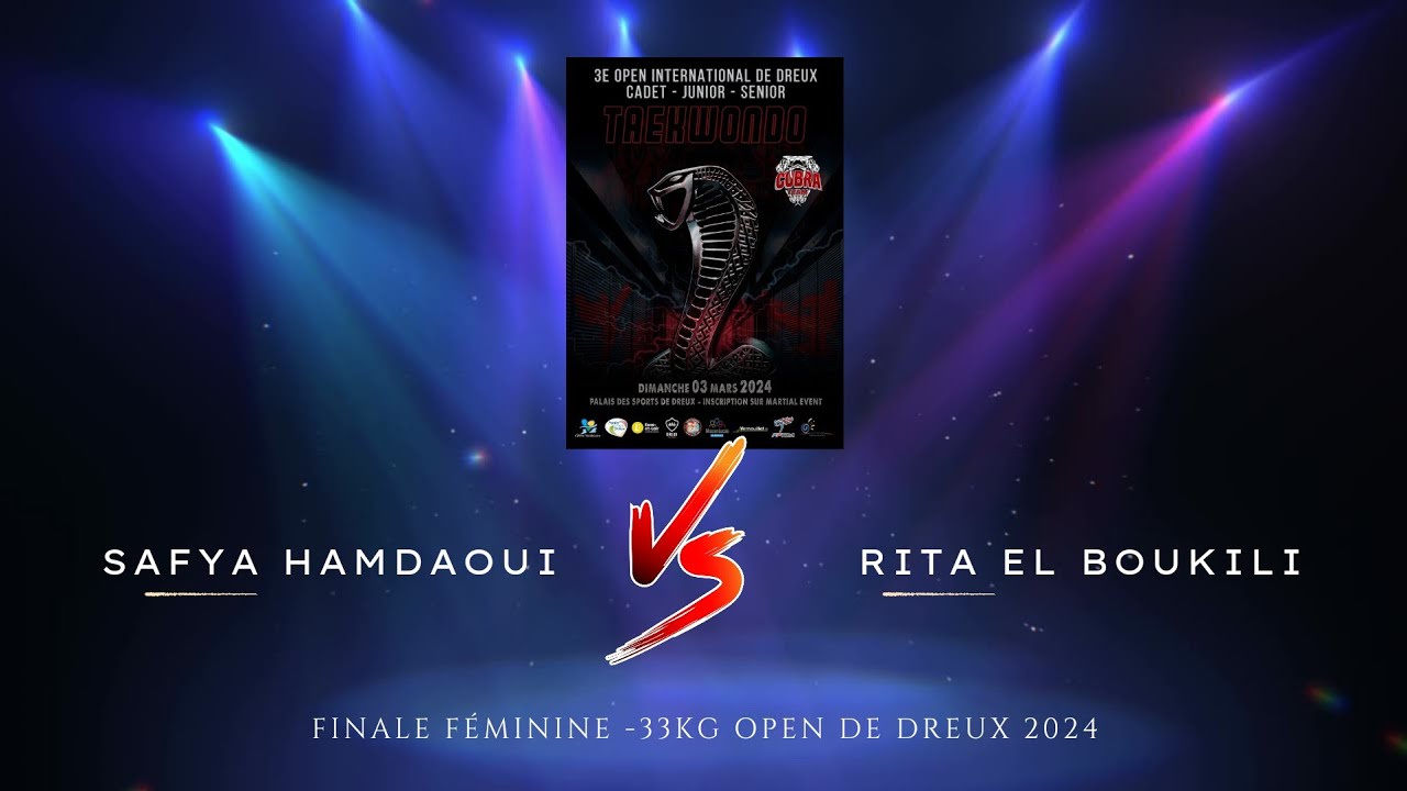Safya HAMDAOUI vs Rita EL BOUKILI (Finale Féminine - 33kg) Open de ...