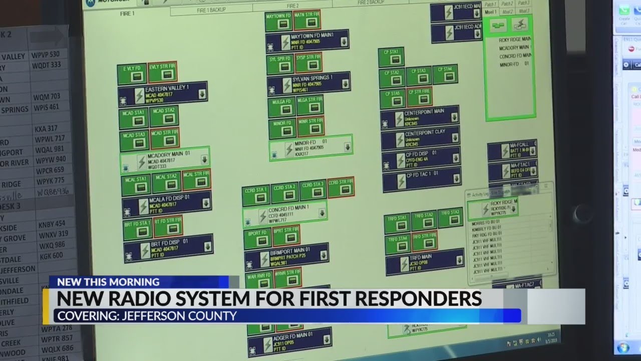New radio system in Jefferson county 911 centers - YouTube
