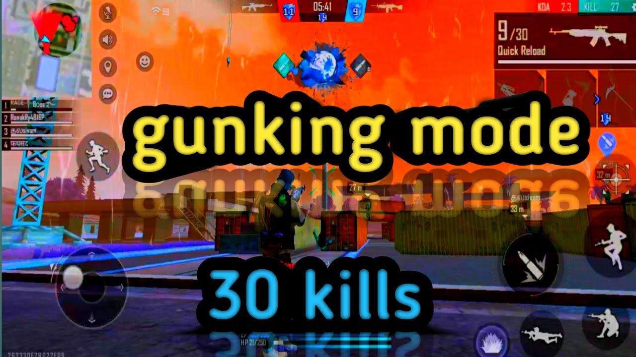gunking mode gameplay with 30 kills | - YouTube