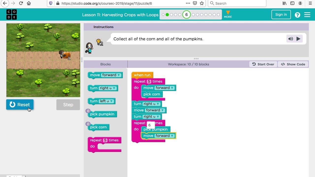 Code.org Loops Second Grade - YouTube