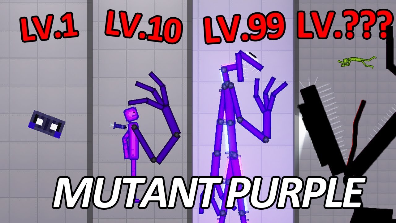 Evolution Of PURPLE Mutant - Roblox Rainbow Friends - People Playground ...