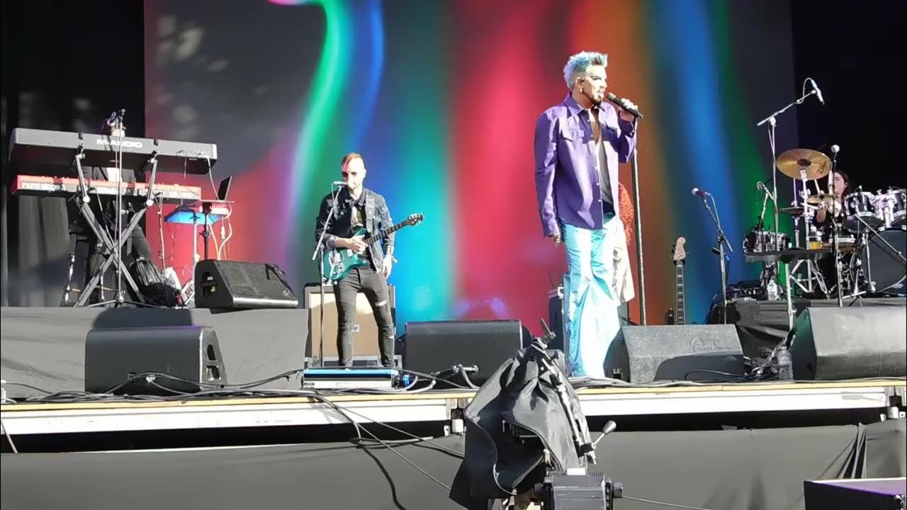 Adam Lambert Peforming Sex On Fire By Kings Of Leon At Trafalgar Square