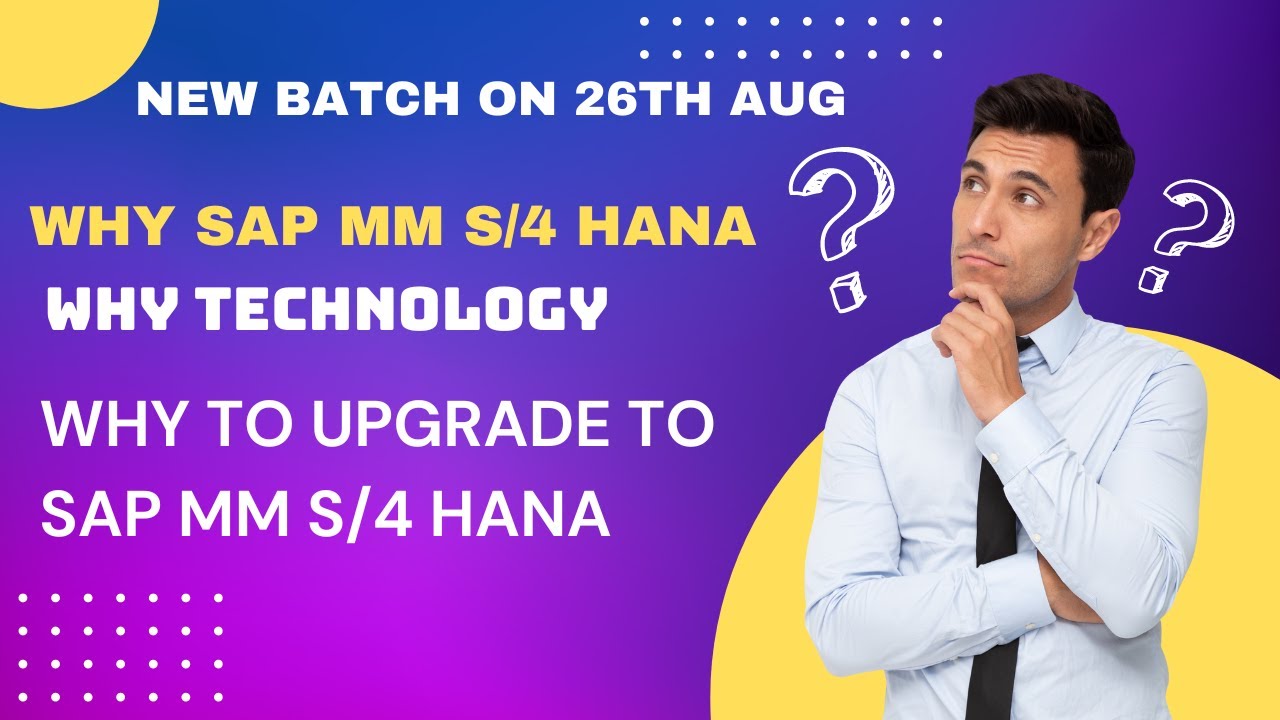 SAP MM S4 HANA overview session on Aug 25 - YouTube