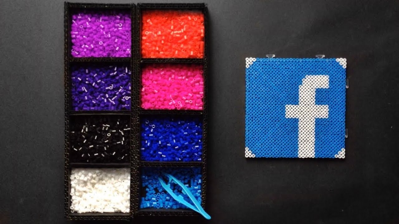 FACEBOOK LOGO PIXEL ART - YouTube