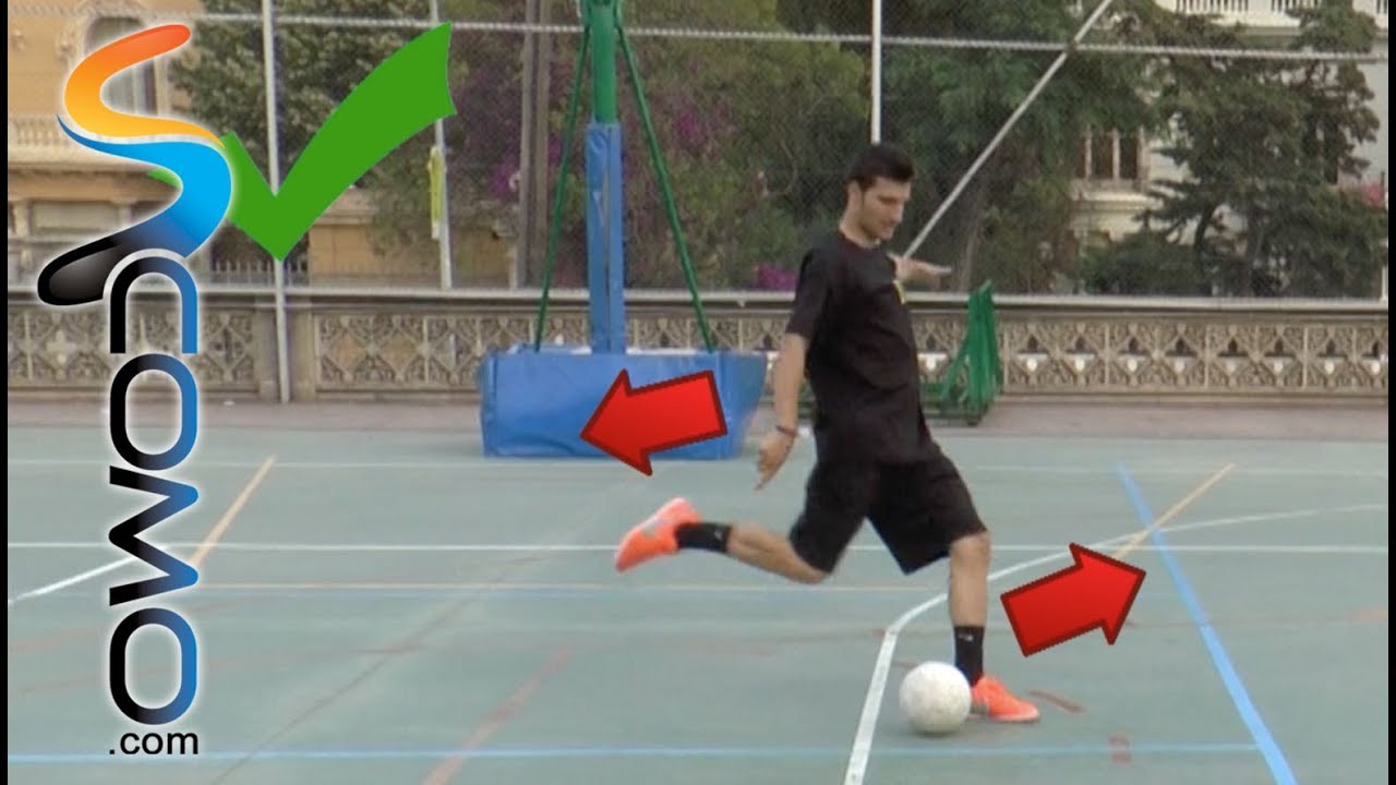 Técnica de tiro con empeine - YouTube