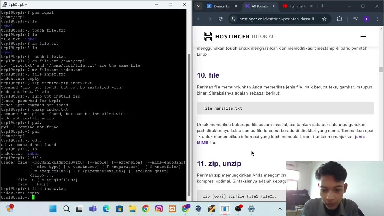 60 Perintah Dasar Linux yang Umum Digunakan dan Contohnya - YouTube