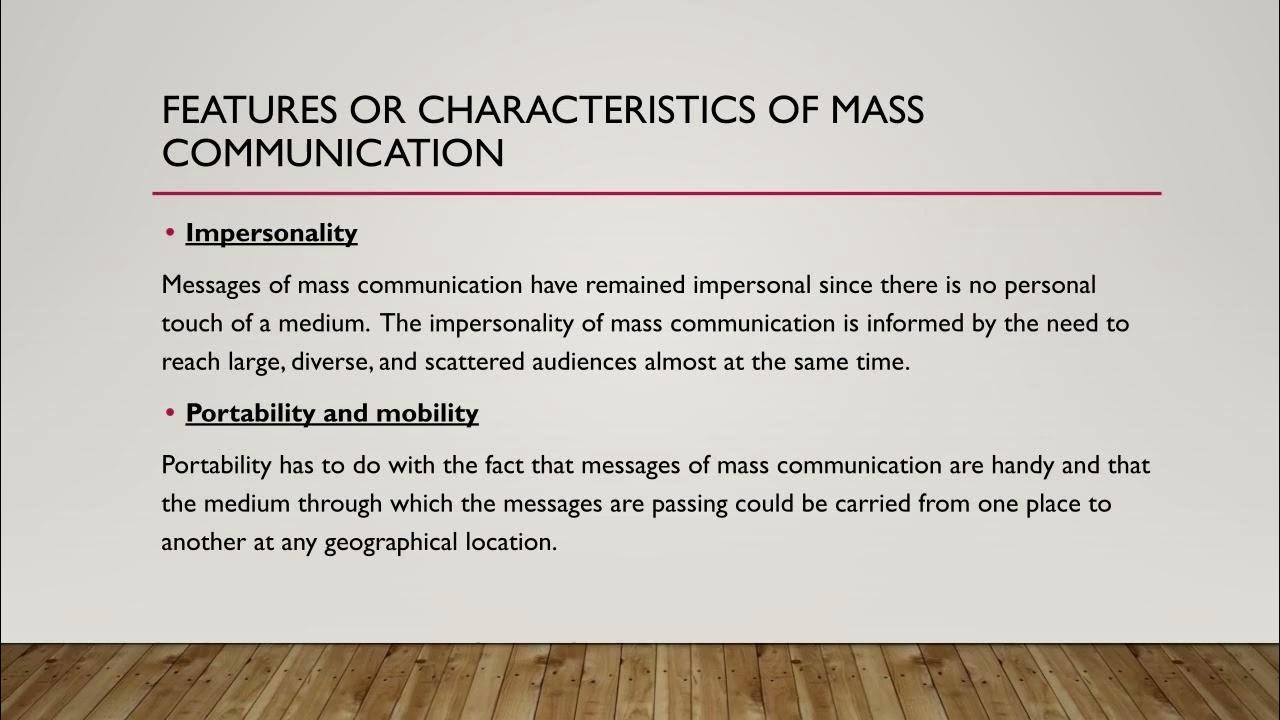 Lecture 3 - Introduction to Mass Communications - YouTube