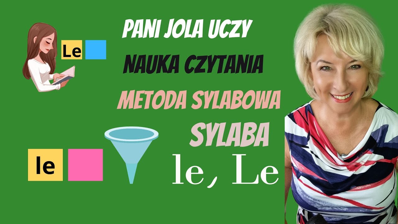 NAUKA CZYTANIA. Metoda Sylabowa. Sylaba "le, Le" oraz sylaby LA, DA, DE ...