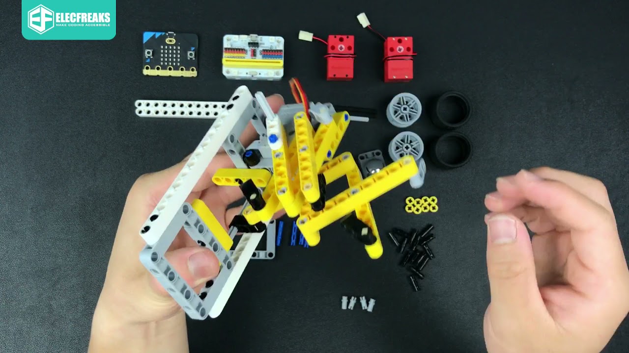 Wonder Building Kit for microbit Case 18: The Aerial Ladder Truck - YouTube